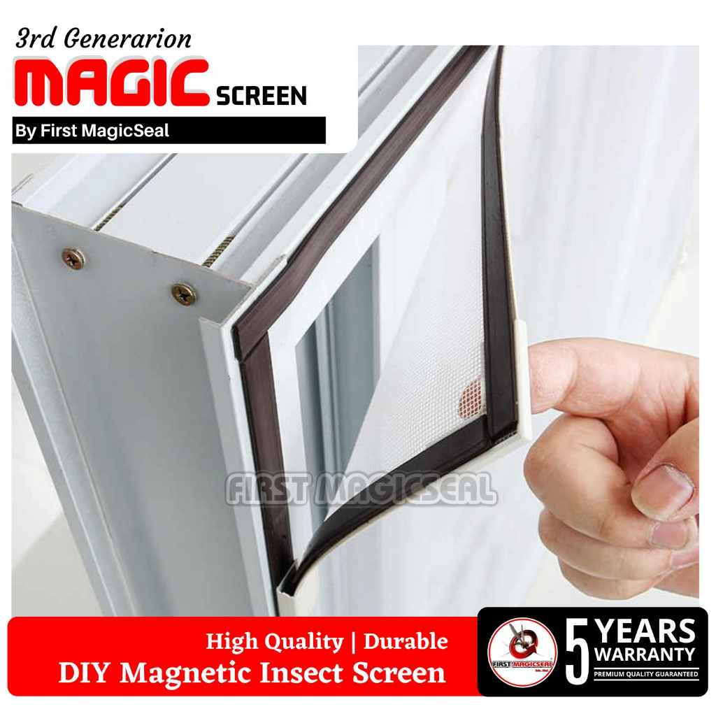 1stMagicSeal - (Full Set - ALL Frame) DIY Magnetic Mosquito Net Insect ...