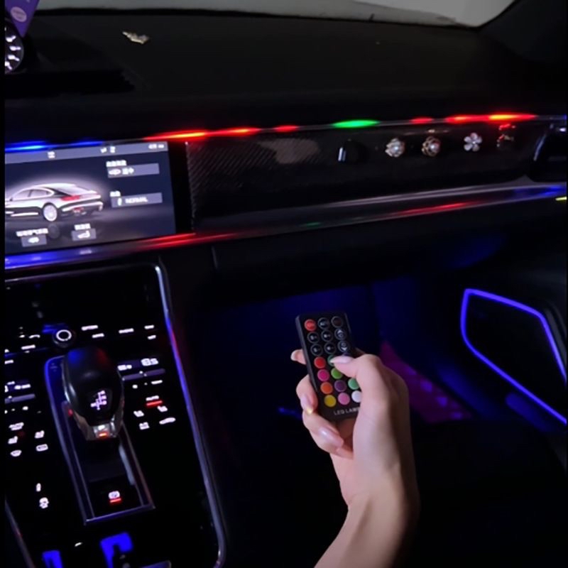 Car Dashboard Light Ambient Lights RGB Universal LED Interior Hidden ...