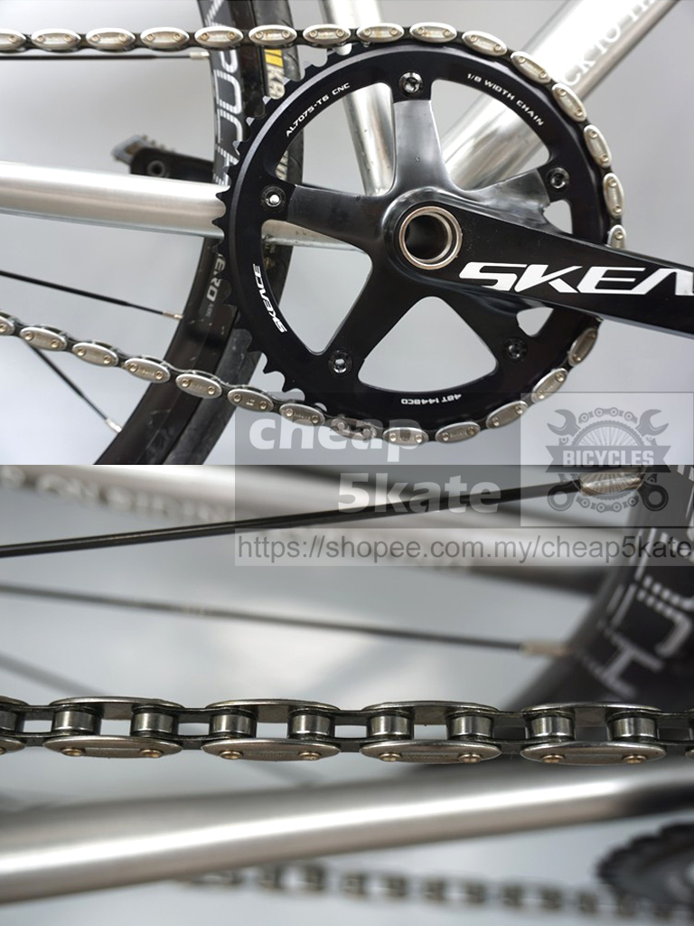 Bicycle Vintage Olive Shape Chain Cycling Bike High End Fixie Chain Bicycle Fixed Gear Parts ...