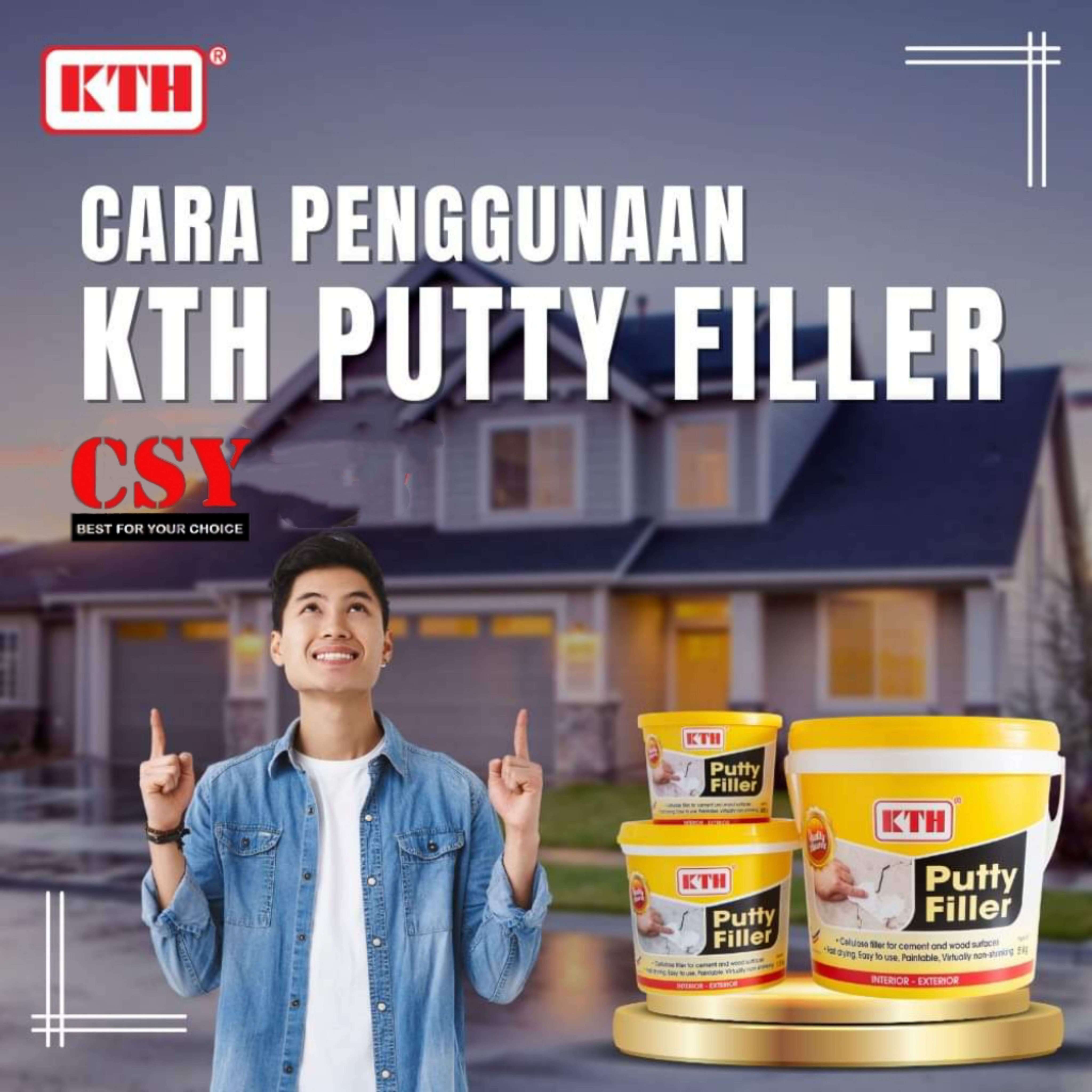 KTH Putty Filler White / Wall Putty Filla / Cement Putih tutup lubang ...