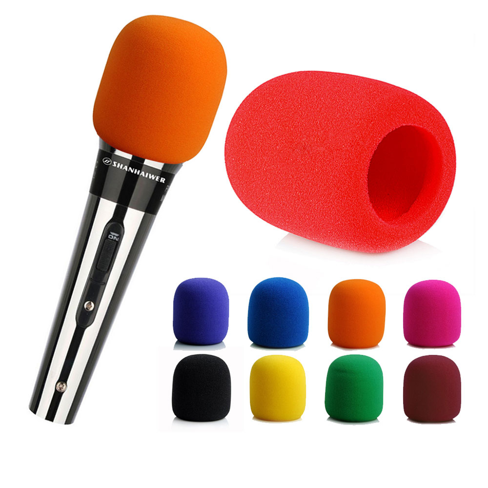 NOISE CANCELLATION 》 Anti Wind Sound Protective Mic Sponge Foam Cover ...
