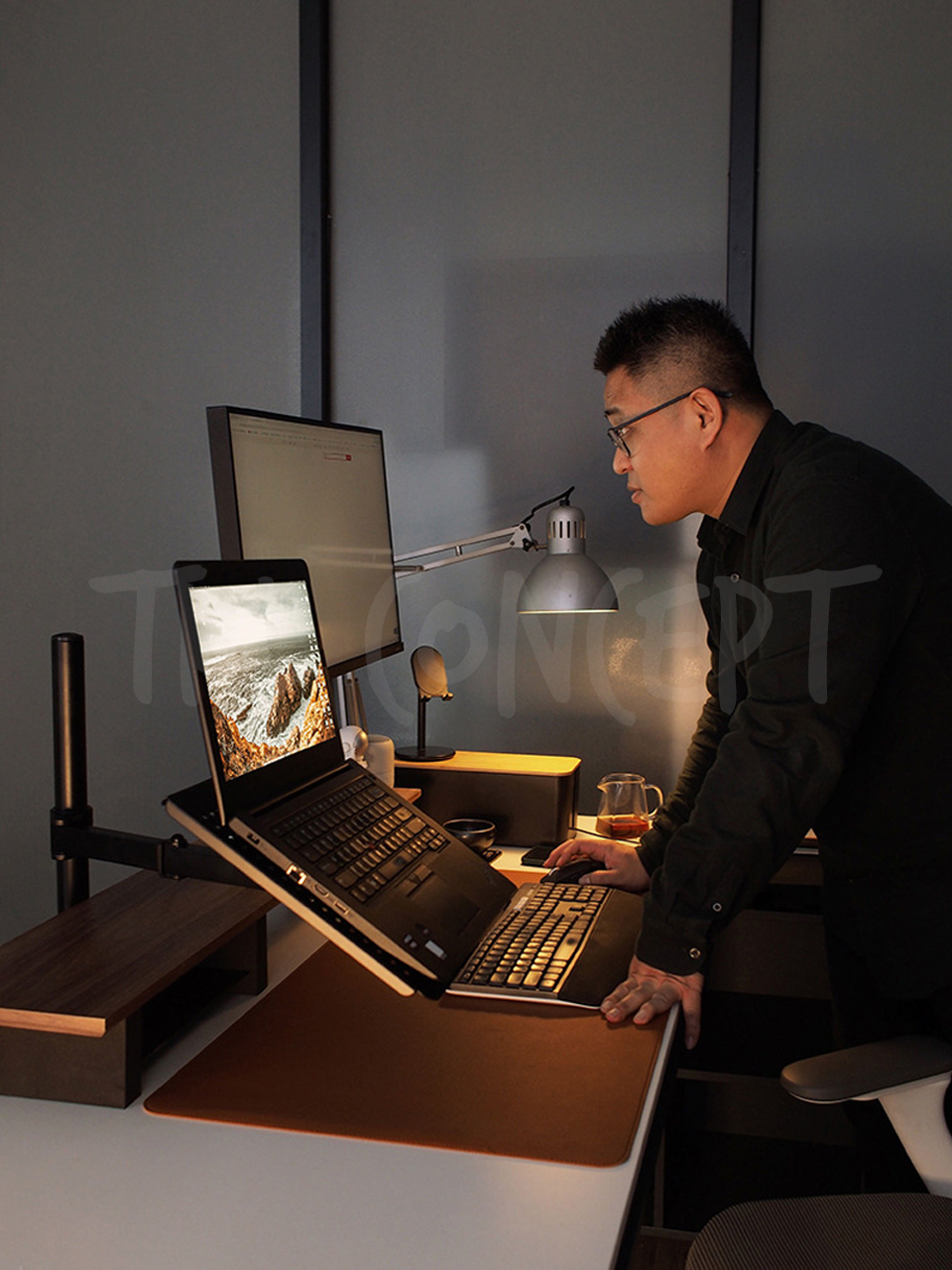 Laptop Desk Stand Mount | Laptop Tray Mount | Fully Adjustable Laptop ...