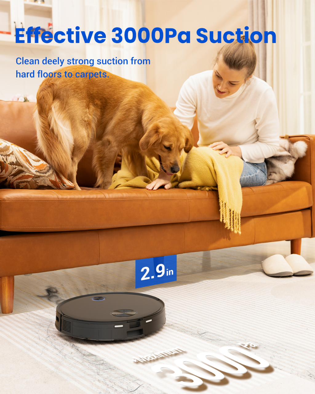 Dibea x Proscenic V10 Robot Vacuum Cleaner | 3000pa Suction | Vibrating ...