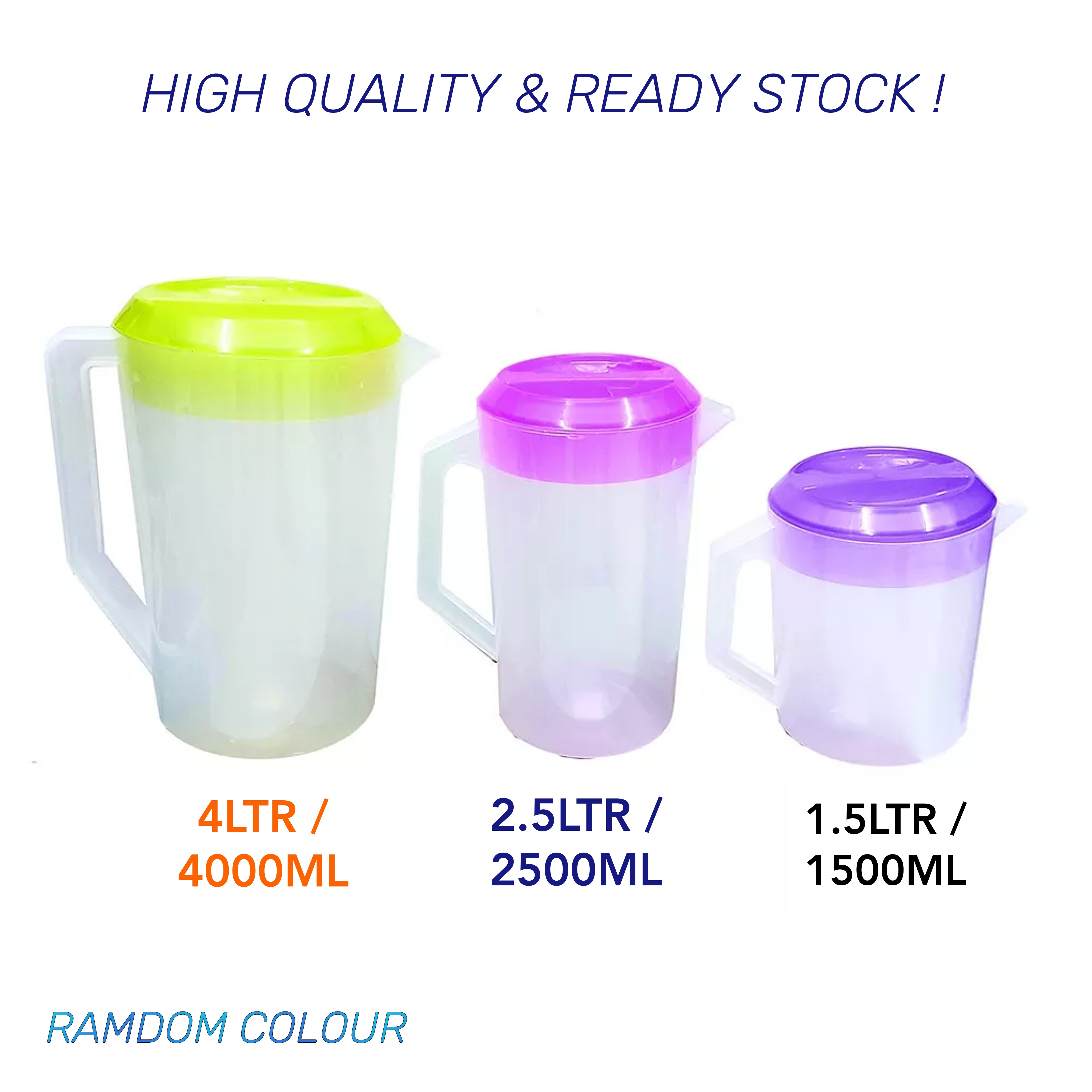 Plastic Water Jug / Jug Air Plastik 1.5L , 2.5L & 4L / PP BOTTLE ...