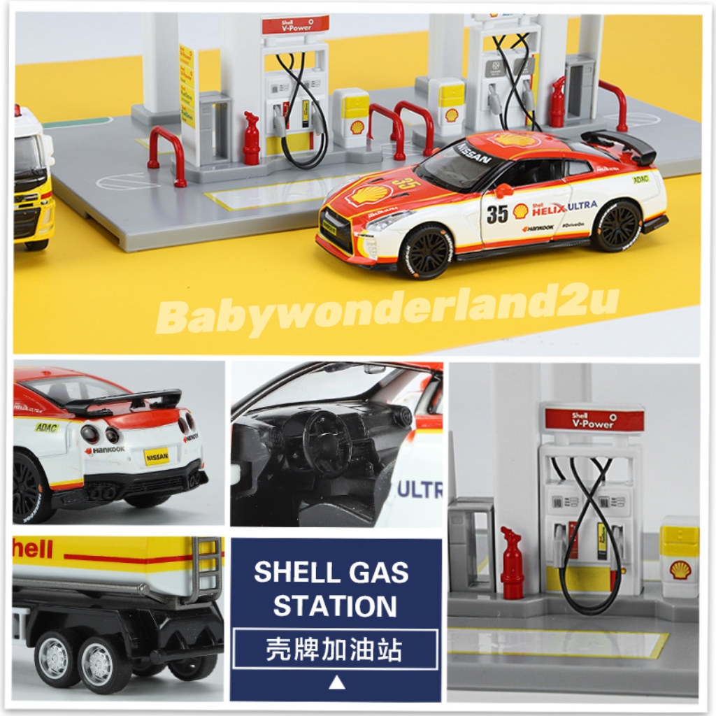 Shell Petrol Station Diecast Car Collection Diorama | Shopee Singapore