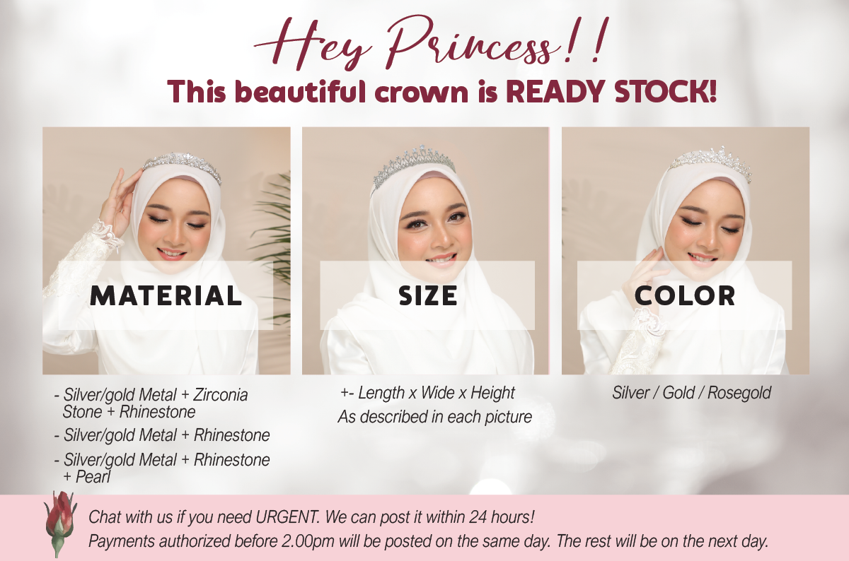 [CROWN OF THE MONTH] Crown cantik, Crown Tunang, Crown Nikah, Crown ...