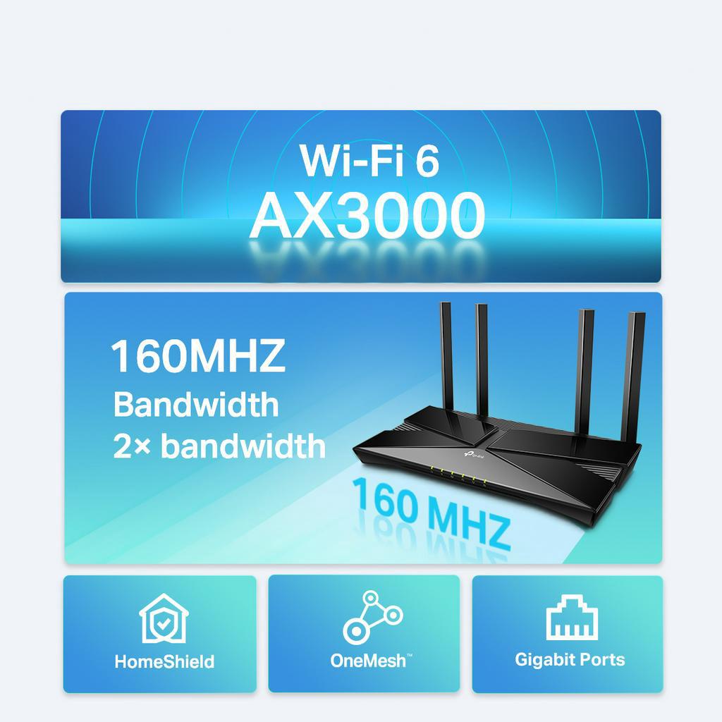 TP-LINK ARCHER AX53 / ARCHER AX55 AX3000 Dual-Band Gigabit WI-FI 6 ...