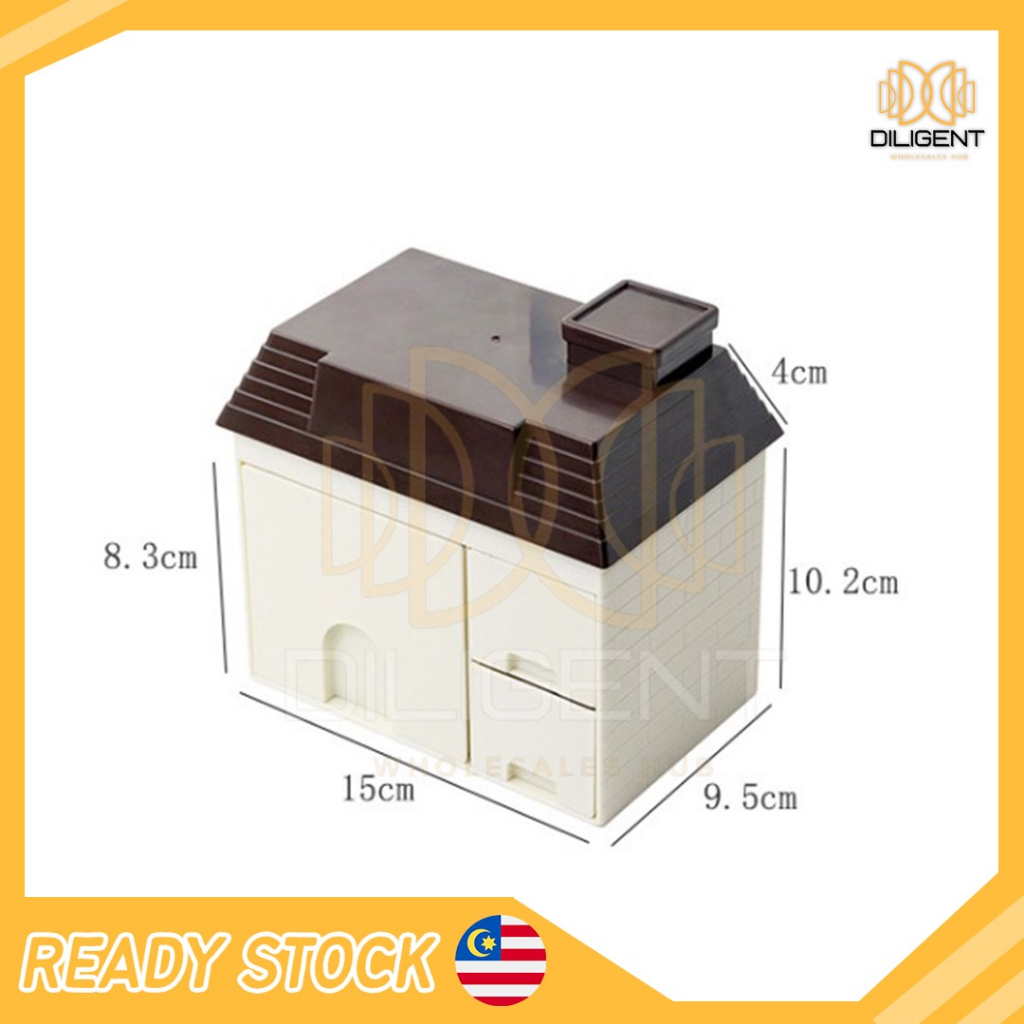 Creative House Shape Storage Box Multifunctional Desk Organizer ...