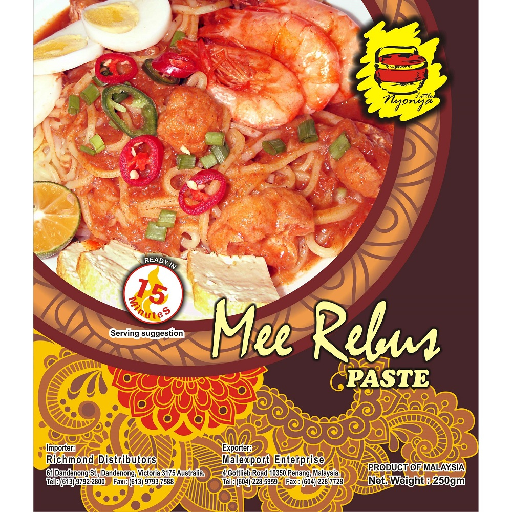 [HALAL] Little Nyonya - Mee Rebus Paste 250g 马来卤面即煮酱料 Pes Mee Rebus Mee ...