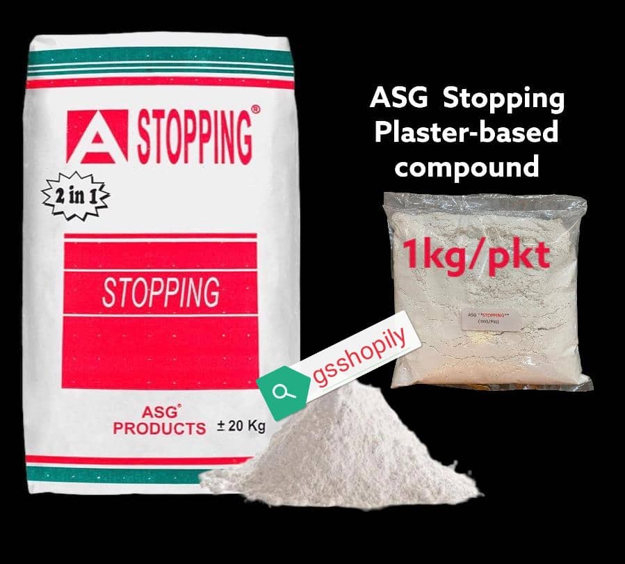 +-1KG ASG Stopping Compound Plaster Ceiling Wall Repair Simen Plaster ...
