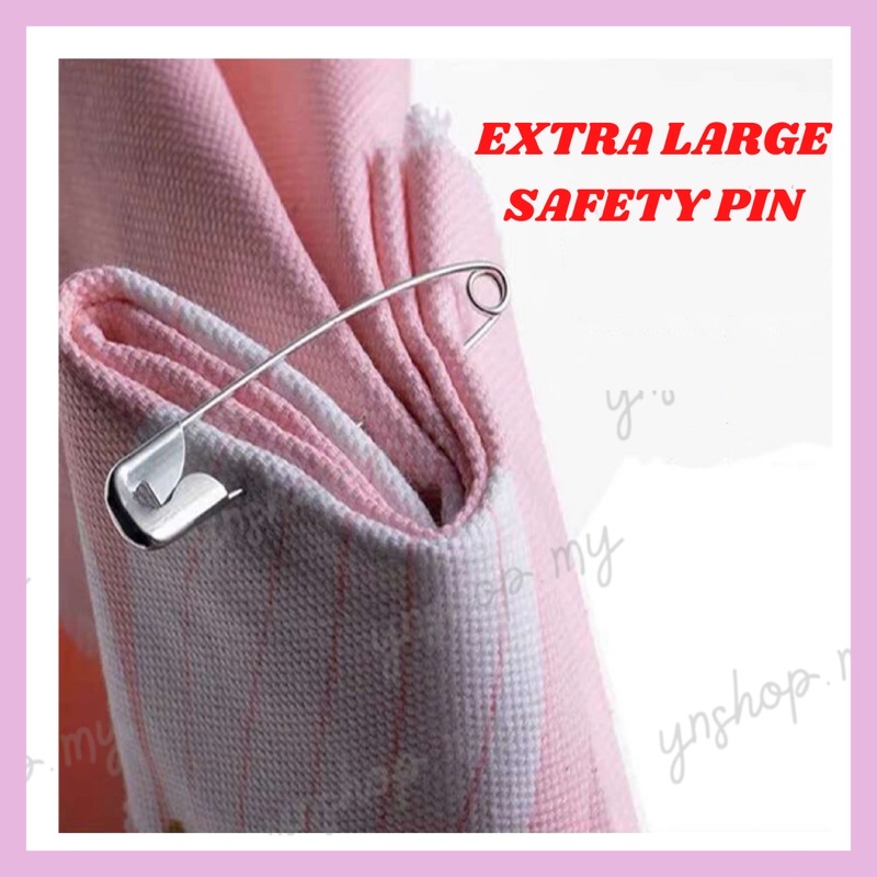 [Besar 65mm 75mm 85mm ]Stainless Steel Safety Pin / Pin Kerongsang ...