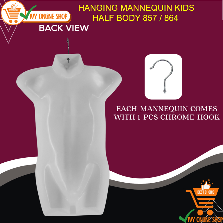 Hanging Mannequin Kids Plastic Half Body ( Patung Gantung Budak ...