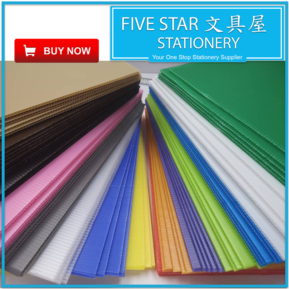 fivestar2u Impra Board (2pc) 680mm x 766mm PP Corrugated Straw Hollow ...