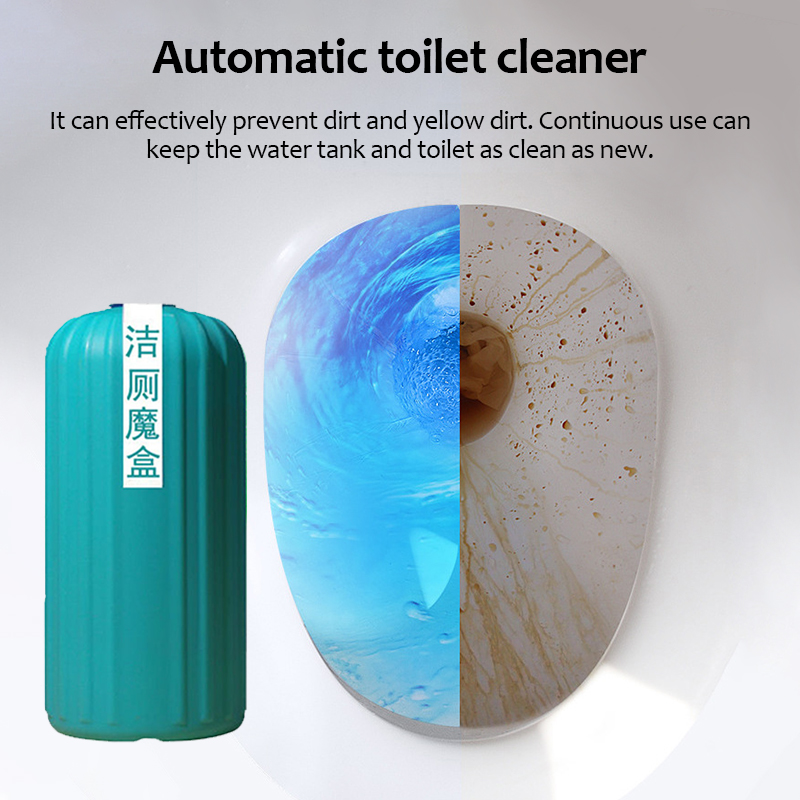 Portable Magic Box Toilet Cleaner Blue Bubble Toilet Automatic Cleaner ...
