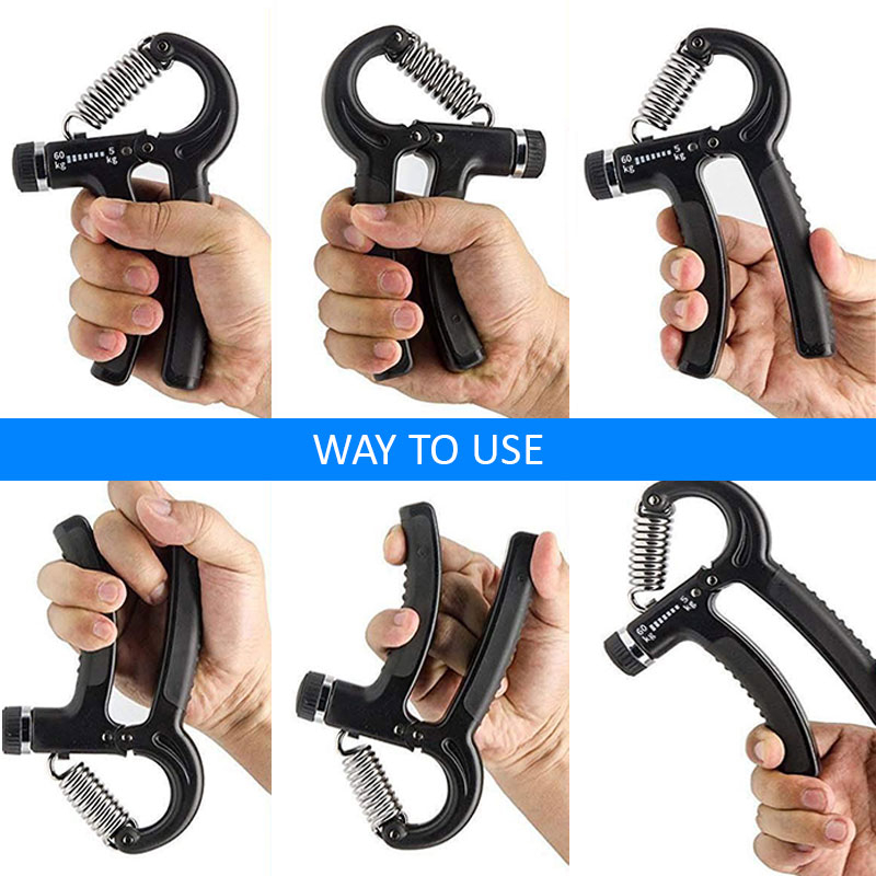 DIG-COUNTER 》Hand Grip Adjustable Resistance 5kg To 60kg Wrist Arm ...