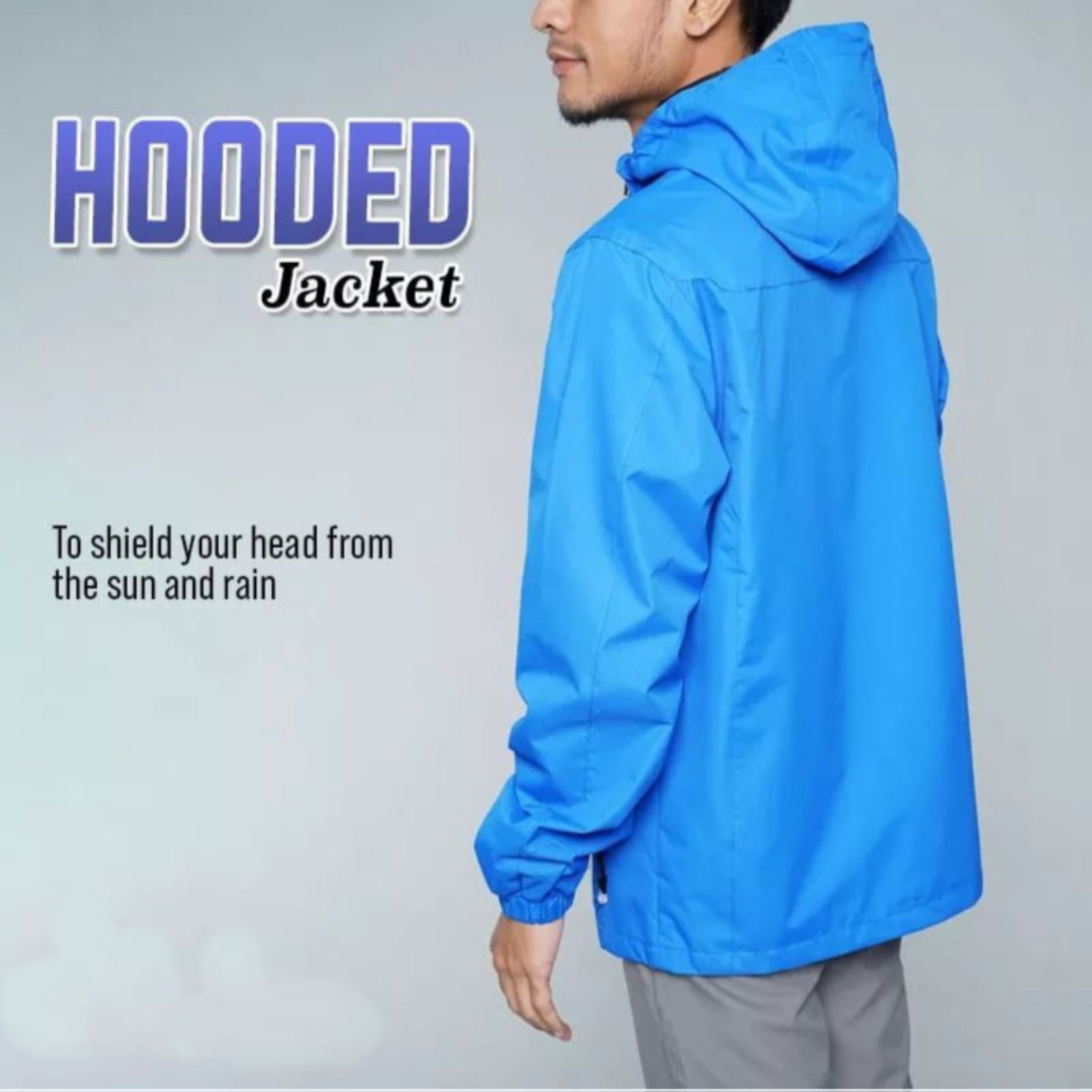 Waterproof Unisex Rain Jacket Outdoor Motorcycle Windbreaker Baju Hujan ...