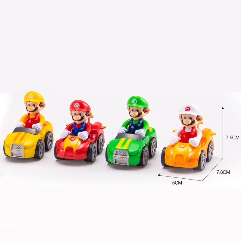 4Pcs Super Mario Car Model Toys | Shopee Singapore