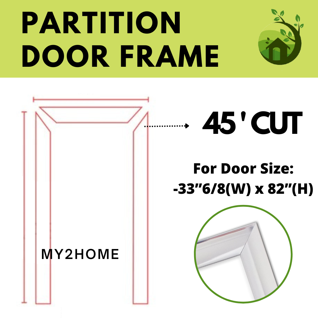 Partition Frame Pintu (1set) /Door Jamb Aluminium/ Partition Besi ...