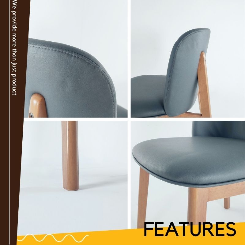 Scandinavian Designer Wooden Chair- Molly/ Solid Rubber wood / fabric ...