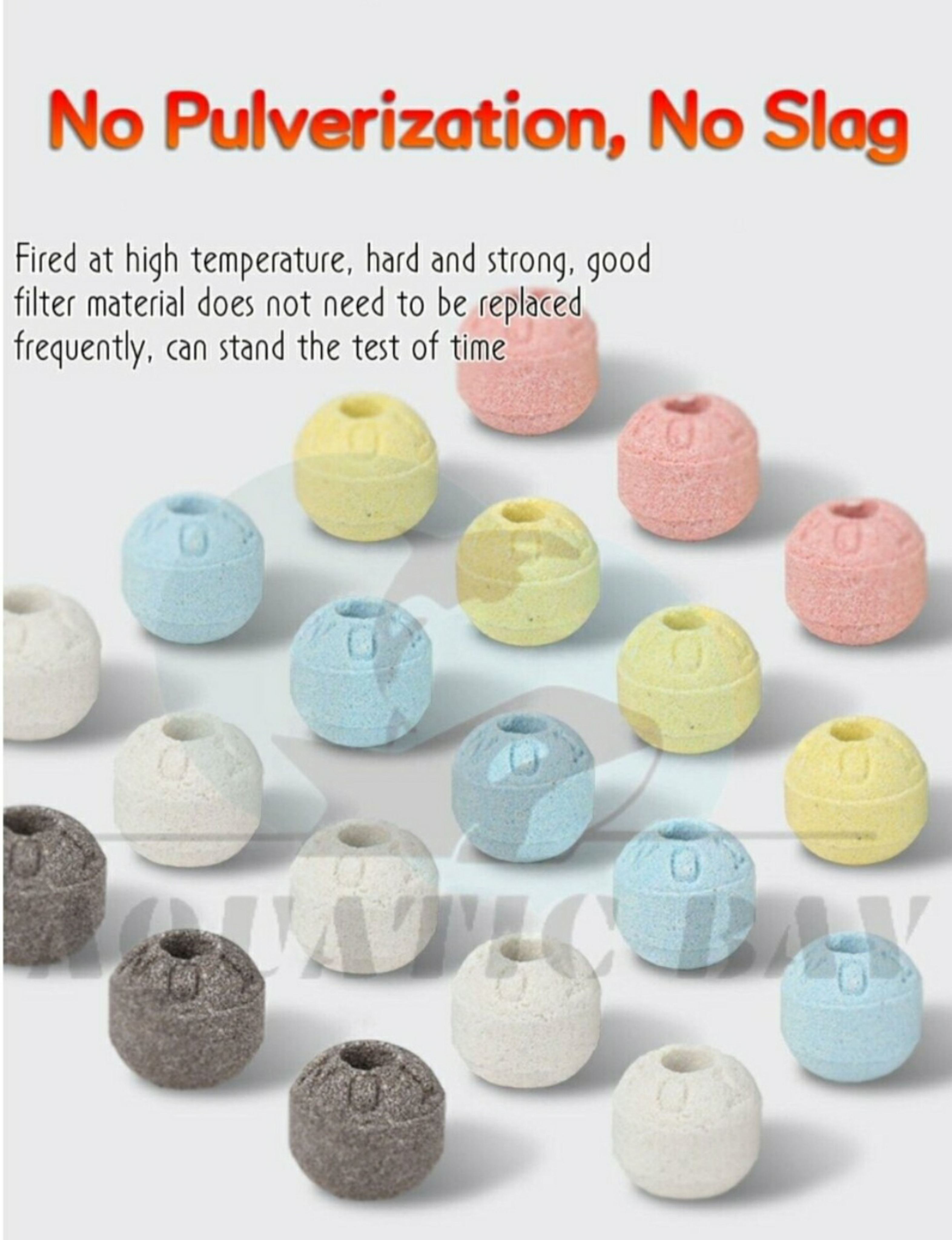 500G-5KG 5 Color NO.1 Mineral Bacteria Raw Ore Ball Aquarium Media ...