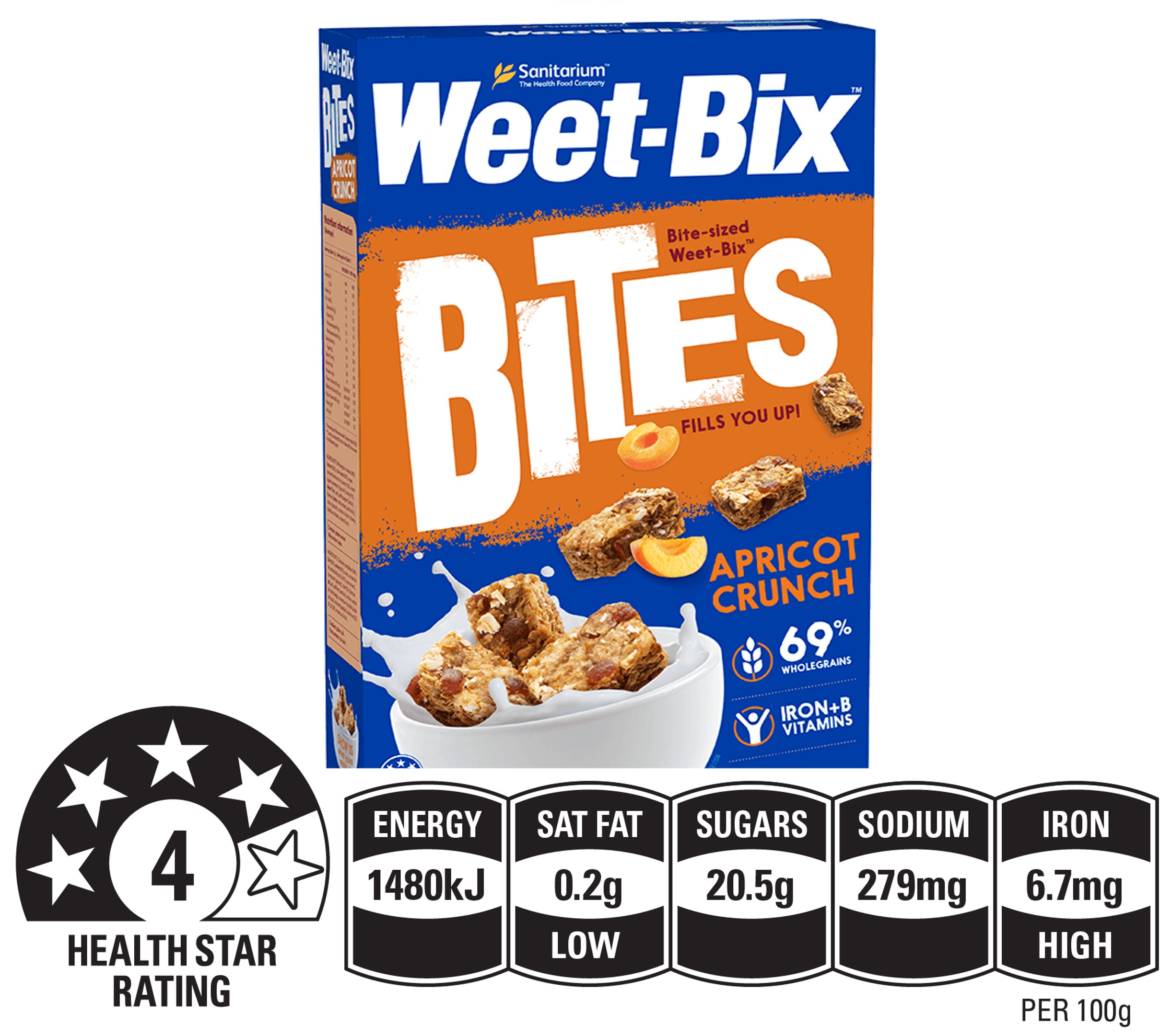 Weet-Bix (Wildberry/ Honey/ Apricot) Bites (500 -510g) | Shopee Singapore