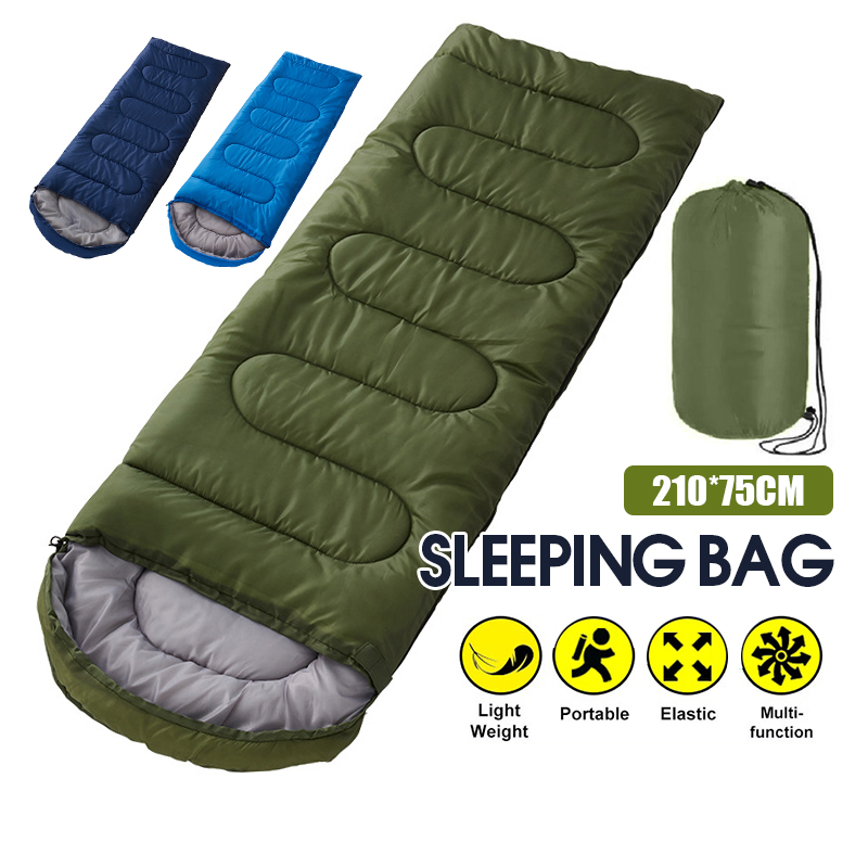 【SG STOCK】Outdoor Sleeping Bags Camping Sleep Bag Envelope Hooded ...