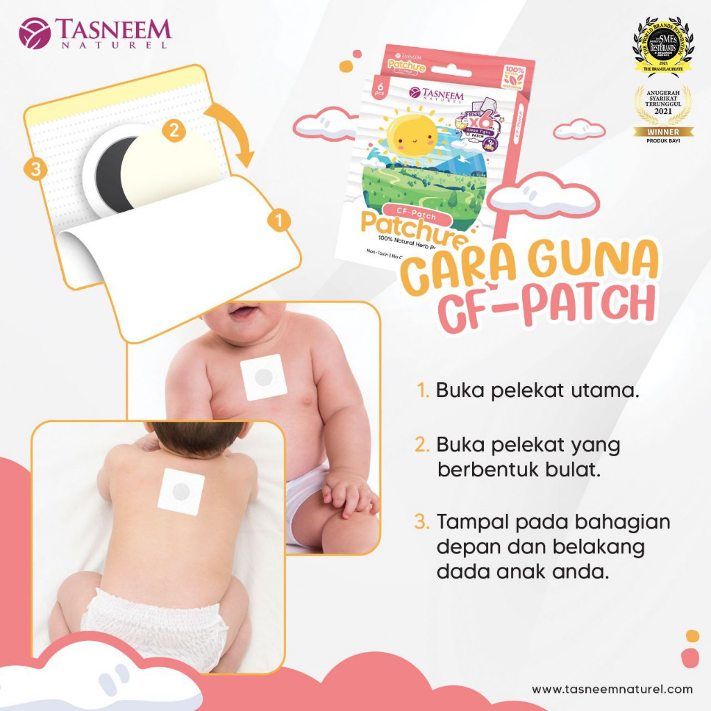 Tasneem Patch CF Cough Relief Flu and Sleep Patchure Koyok Body Patch ...