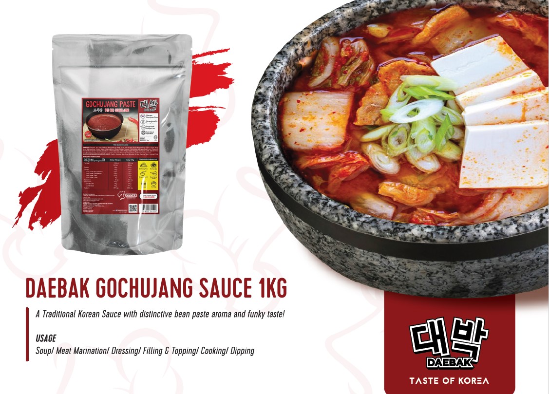 Mamee Daebak Korean Gochujang Sauce 1kg Halal Korean Chili Paste ...