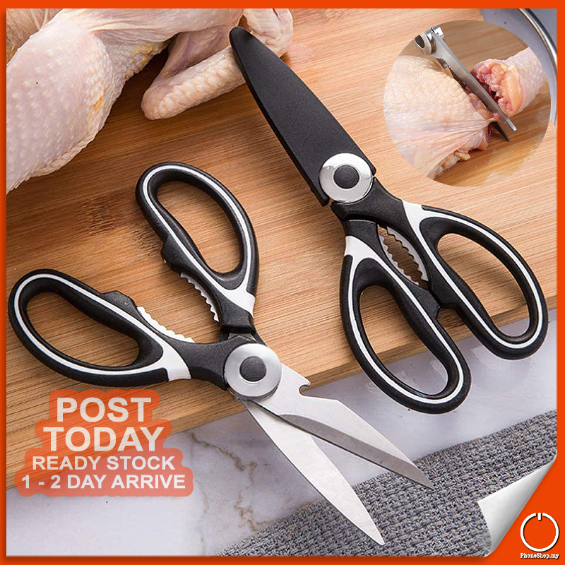 ANTI RUST Stainless Steel Kitchen Scissors Heavy Duty Scissor ...