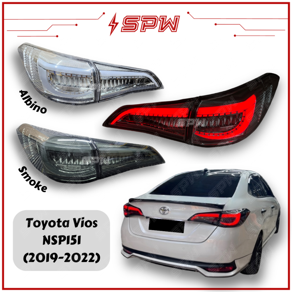 Toyota Vios NSP151 (2019 to 2022) Tail Lamp Tail Light LED Taillamp ...