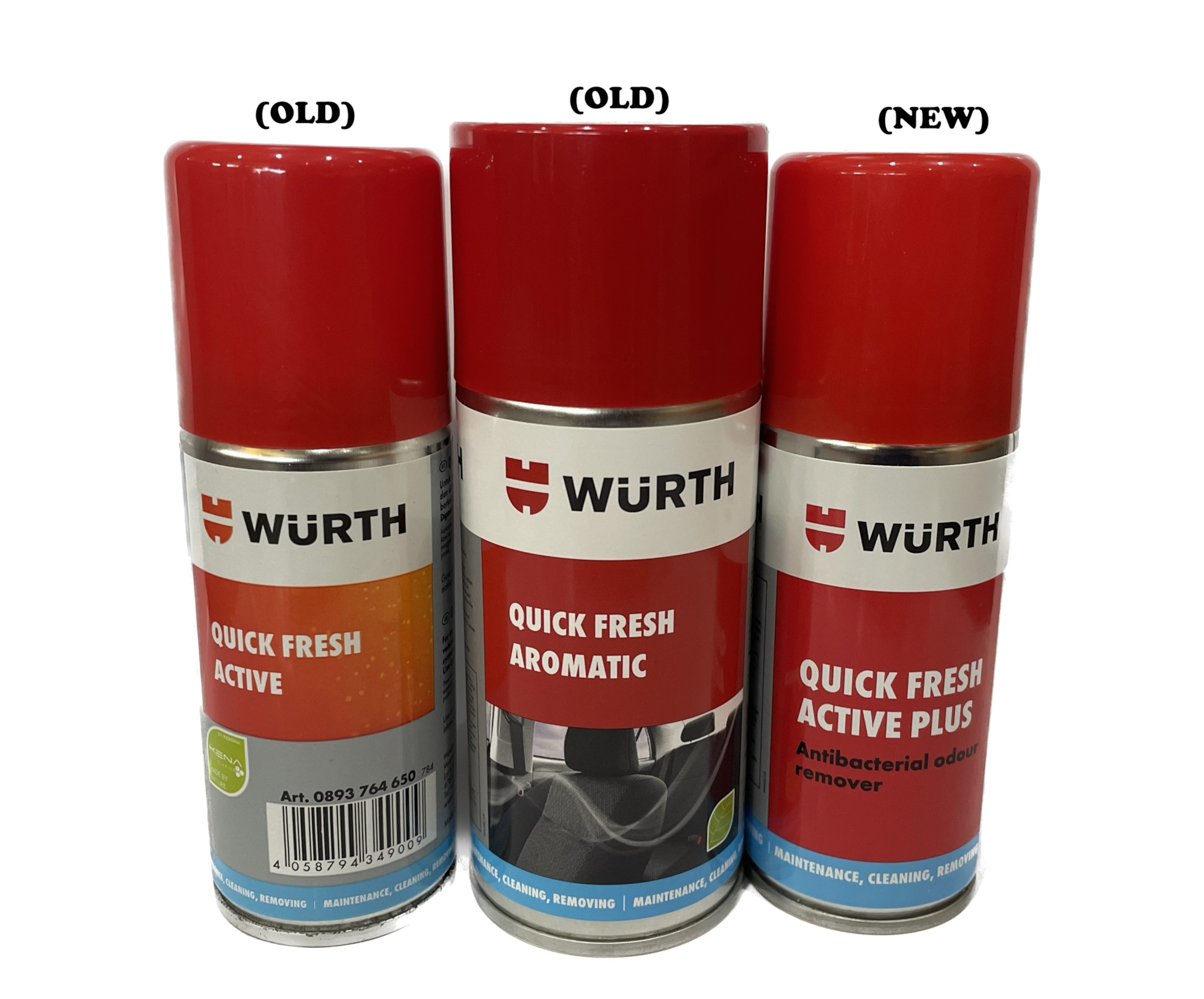 WURTH DEODORISER QUICK FRESH ATIVE PLUS 100ml (New Formulation ...