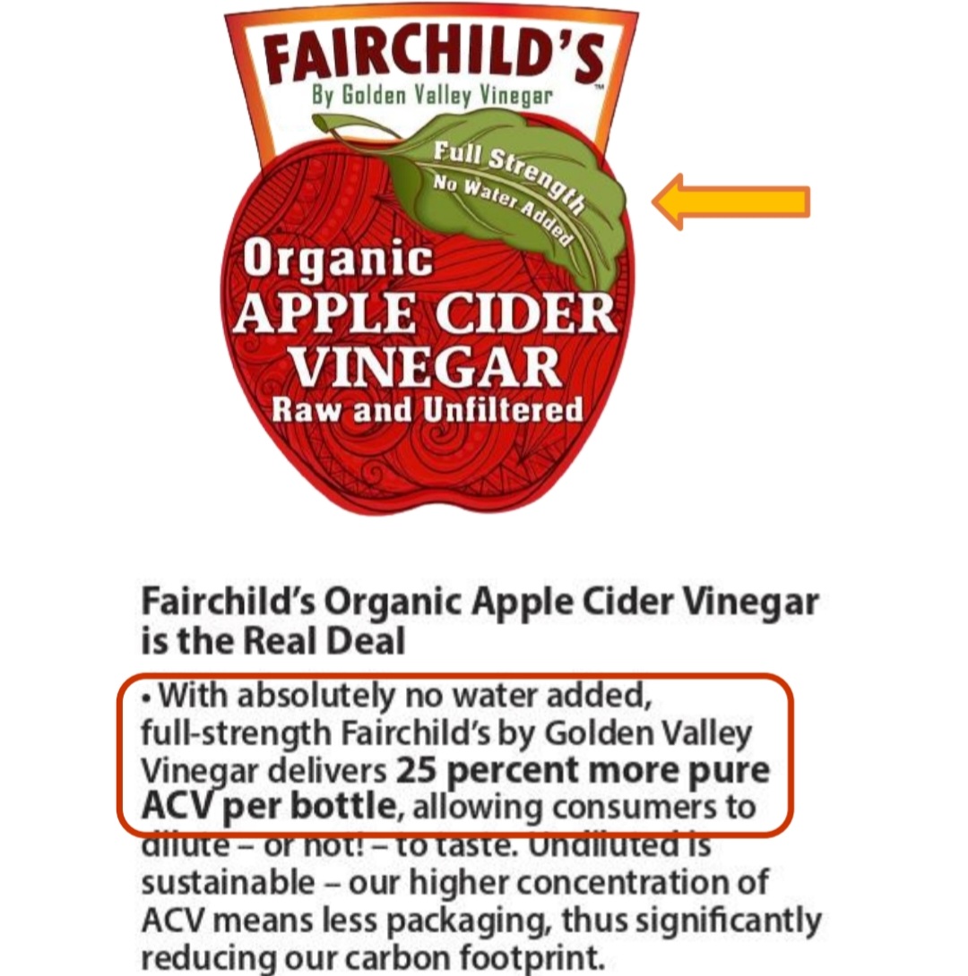 Fairchild's Organic Apple Cider Vinegar 32oz 946ml | Shopee Singapore