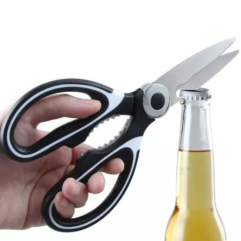 Stainless Steel Kitchen Scissors Heavy Duty Shears Tool Cutter Sharp ...