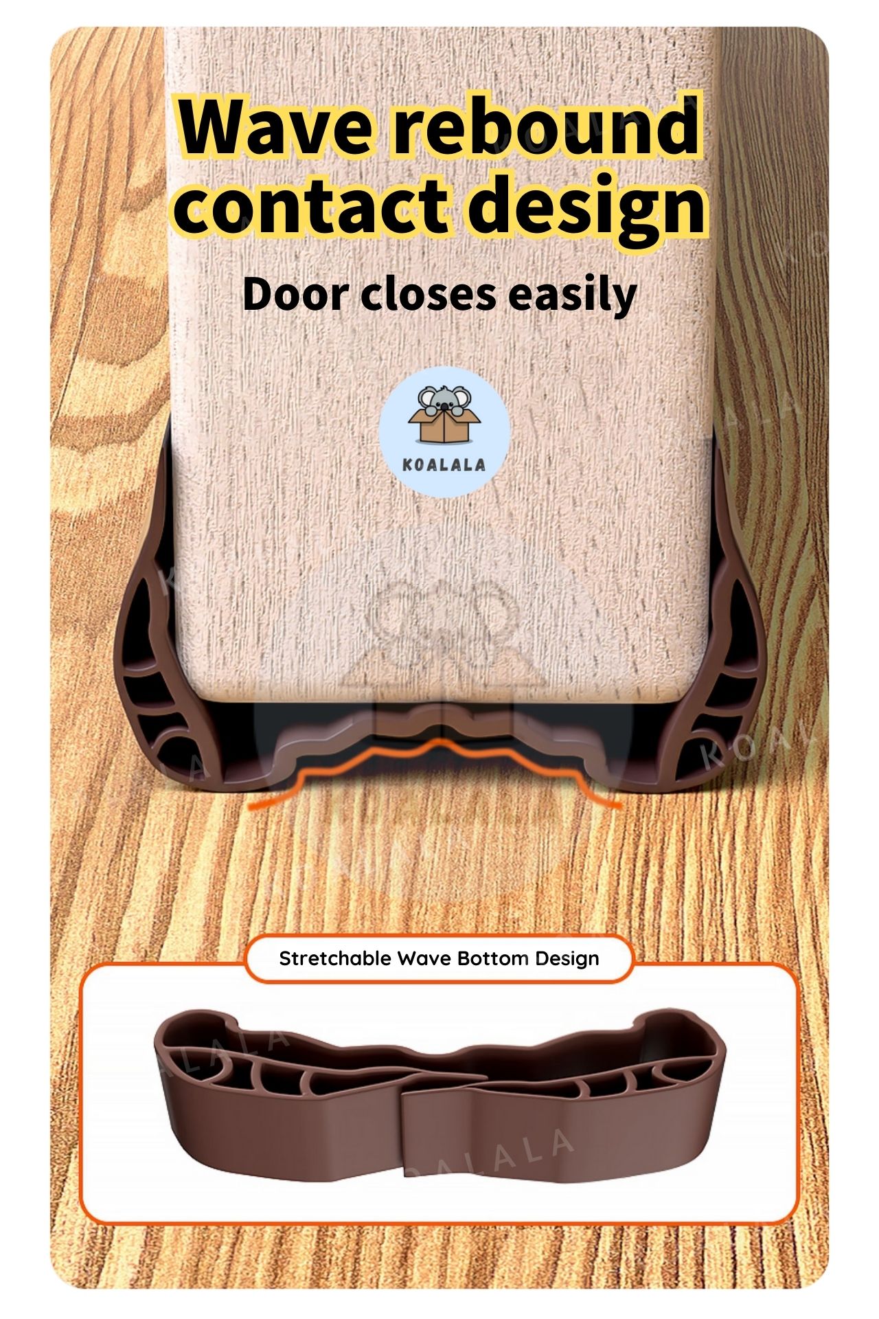 New Double Thick Wave Door Sealing Strip Soundproof Sandal Pintu Bottom ...