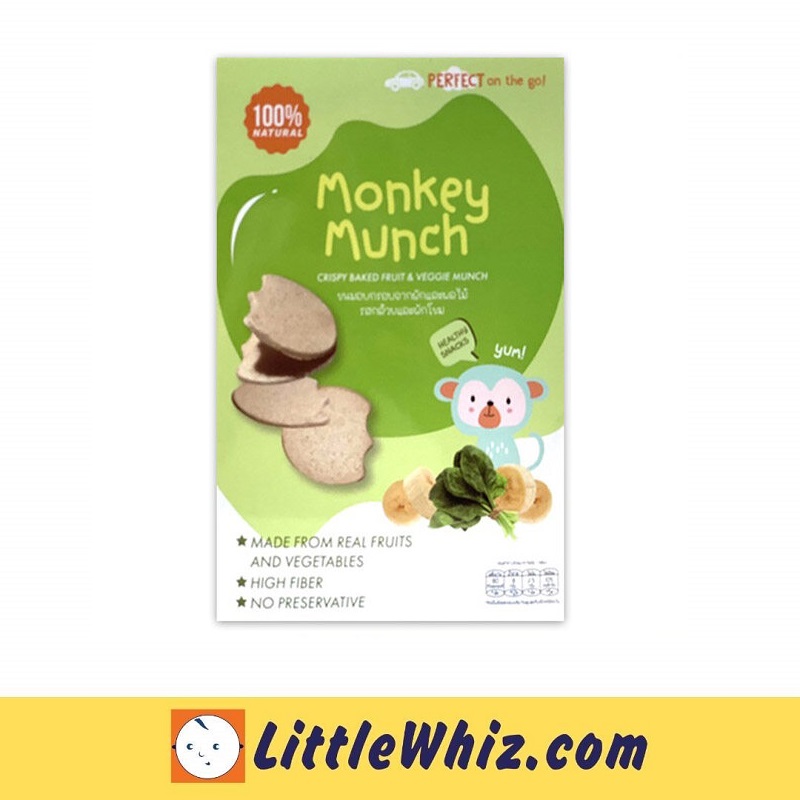 Monkey Munch: Crispy Baked Fruit & Veggie Munch (28g) | Shopee Singapore