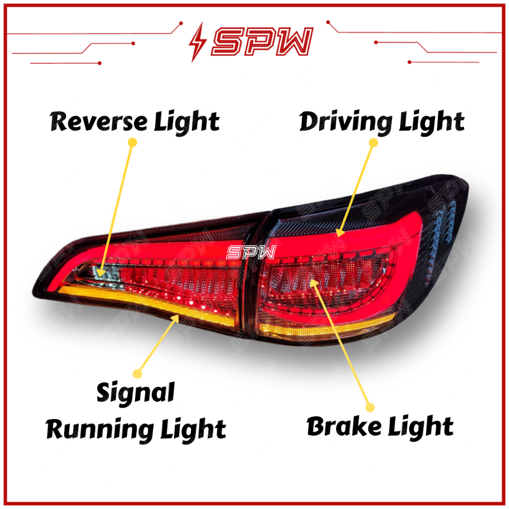 Toyota Vios NSP151 (2019 to 2022) Tail Lamp Tail Light LED Taillamp ...