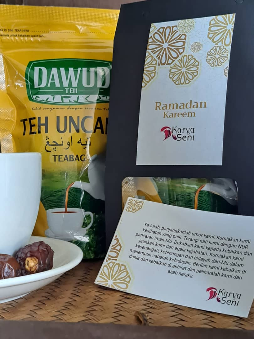 Ramadan Pack : Teh Dawud + Kurma + Kad Doa + Pack Box Karyaseni ...