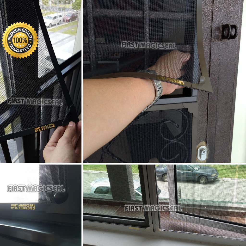 1stMagicSeal - (Full Set - ALL Frame) DIY Magnetic Mosquito Net Insect ...