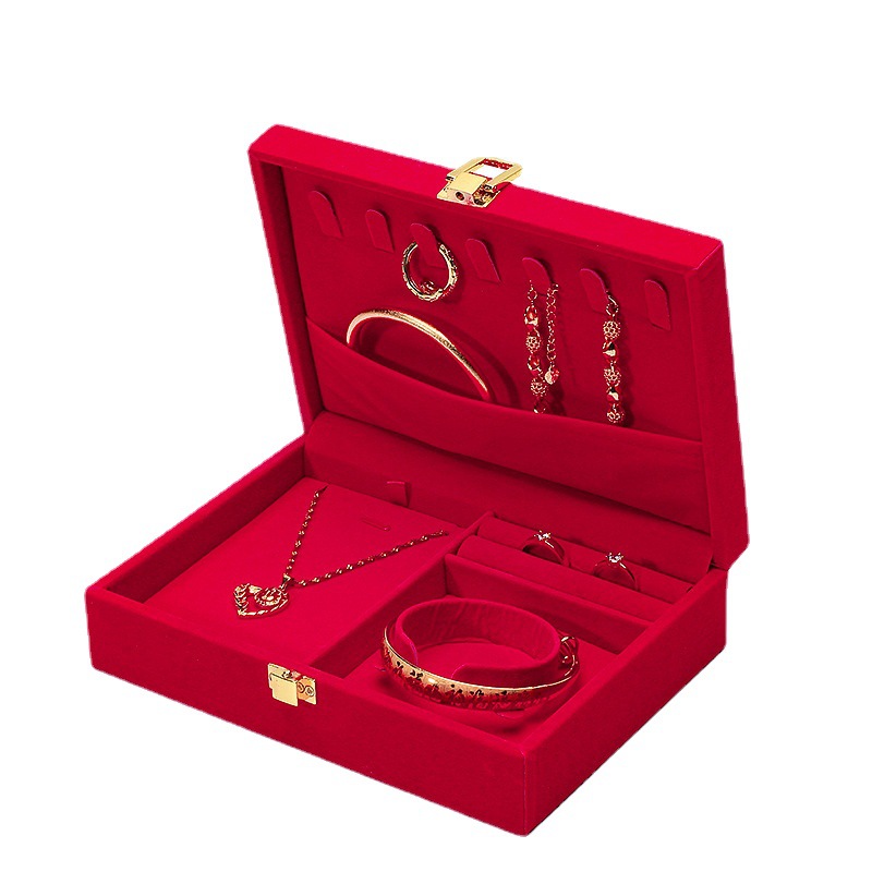 Gift Box Gold Gift Box Gold Gift Display Wedding Three Gold Jewelry Box ...