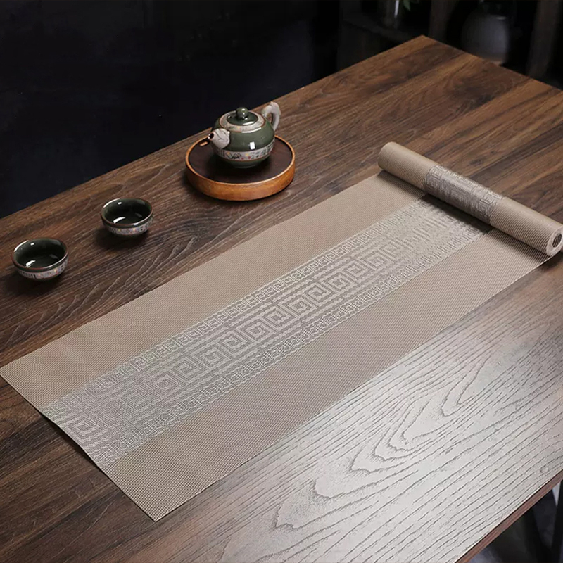 ANTI SLIP 180cm Long Table Runner Mat Waterproof Dining Table Placemat ...
