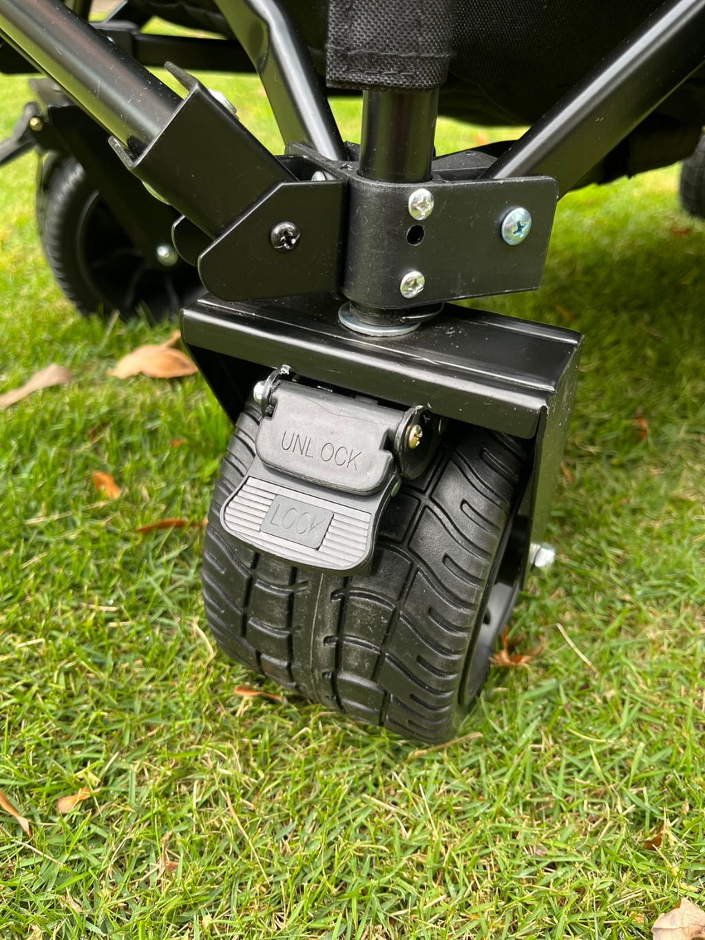 UtanKingTM Foldable Camping Wagon Big Wheel Trolley Shopping Cart ...