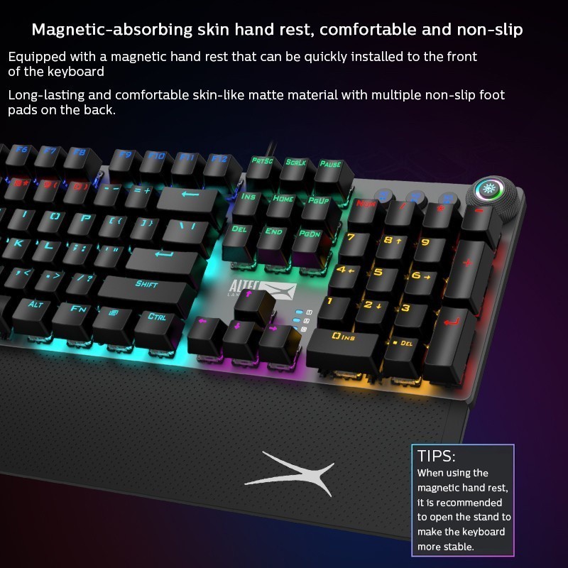 Altec Lansing ALGK8614 BLUE SWITCH WIRED E-SPORT GAMING KEYBOARD ...