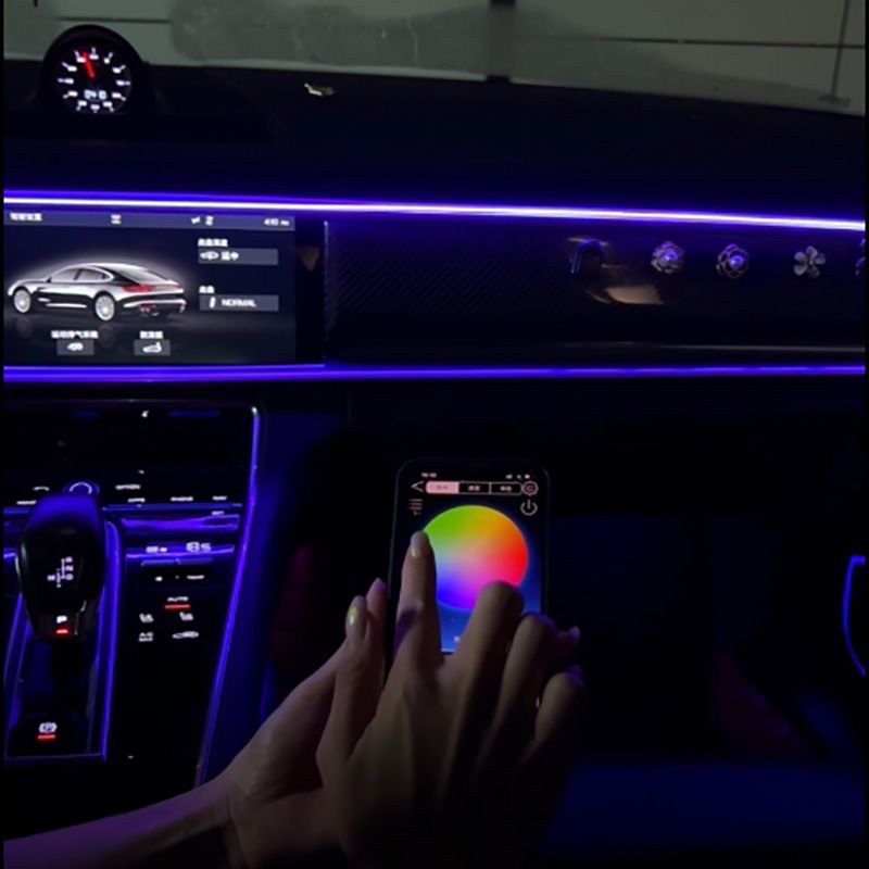 Car Dashboard Light Ambient Lights RGB Universal LED Interior Hidden ...