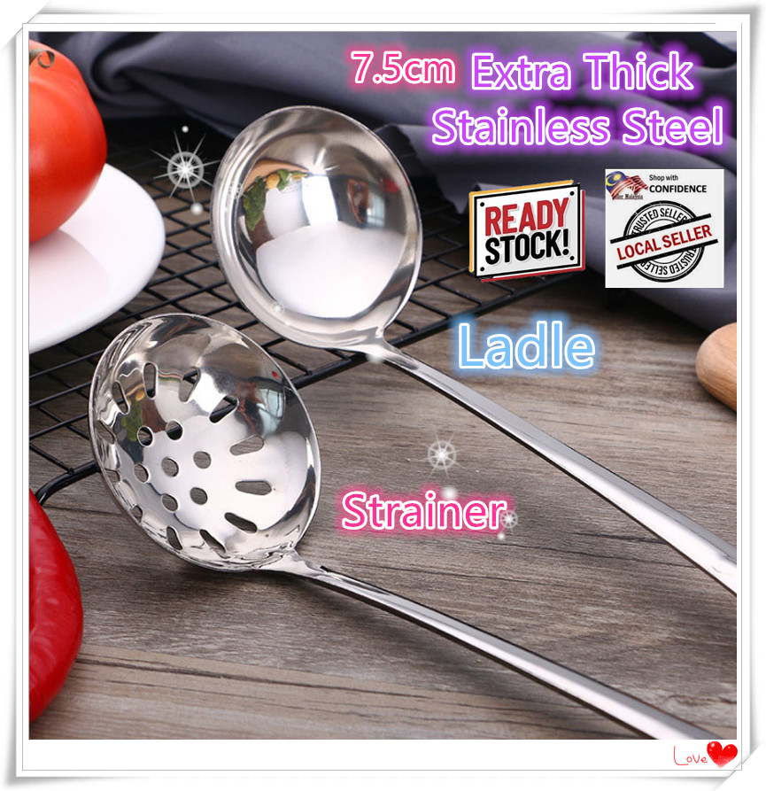 Extra Thick 7.5cm Stainless Steel Steamboat Hot Pot Skimmer Colander ...