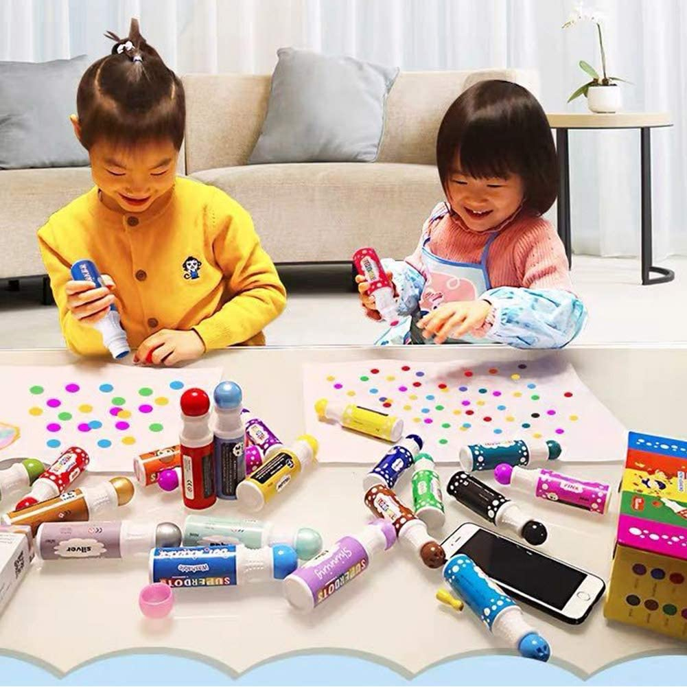 SUPERDOTS Art Dot markers Set 10 Colours Craft painting Art superdot ...