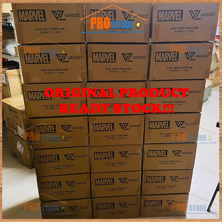 VANZO MARVEL SERIES Car Vent Perfume Spiderman Hulk Captain America ...