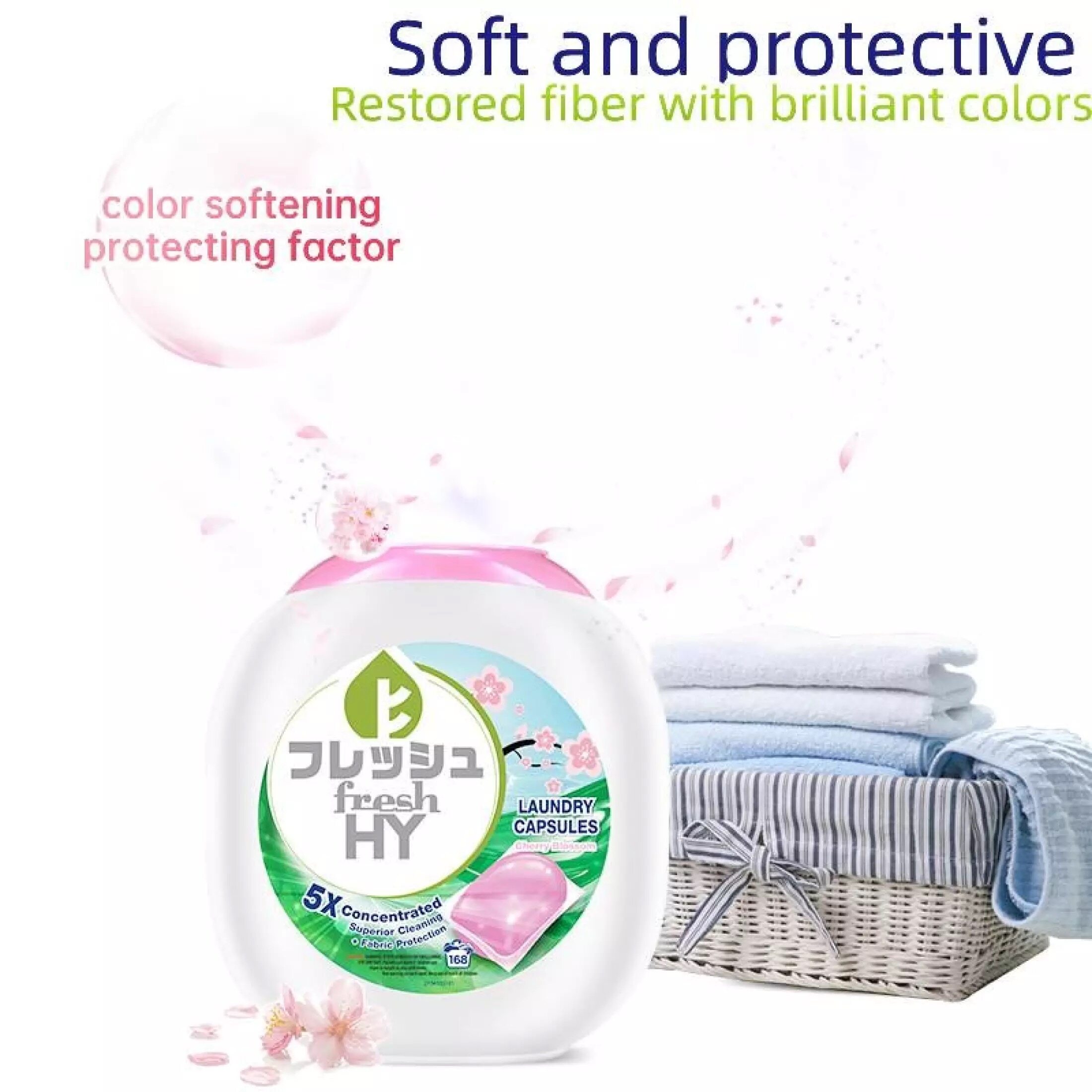 FRESH HY Laundry Capsules Deep Cleaning / Universal 14g*48s / 168s ...