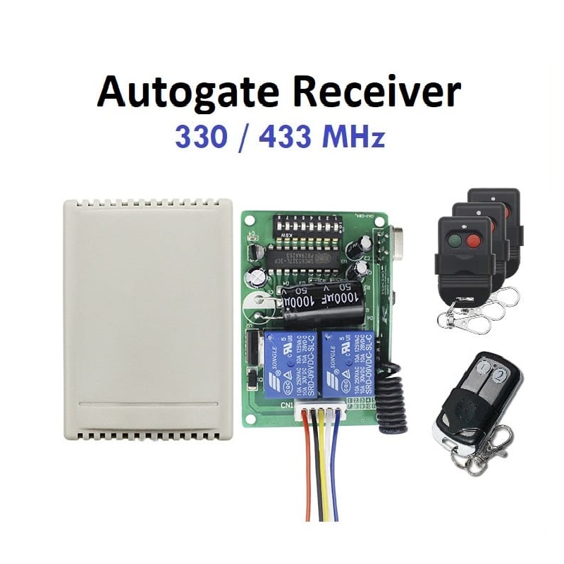 Alarm System Autogate Remote Control 433Mhz Set With 3 Crawler Steel ...