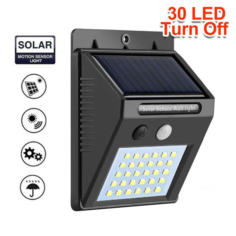 4 X SIDED 》100 LED 3 Modes Solar Motion Sensor Light Waterproof Energy ...