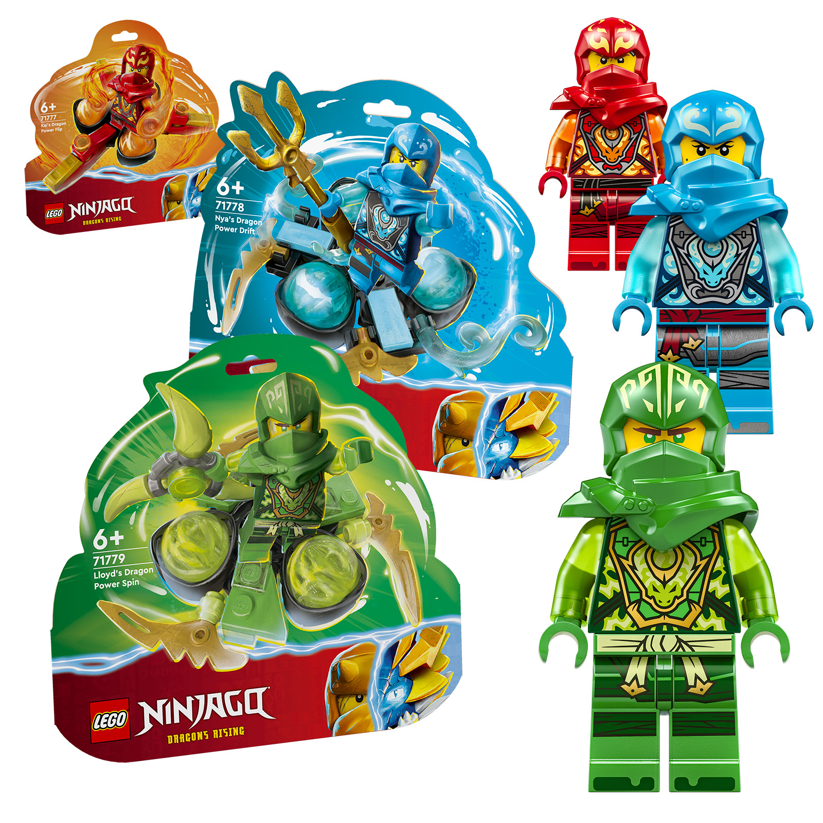 [BricksInBoots] LEGO NINJAGO Lloyd’s Dragon Power Spinjitzu Spin 71779/ 71778 Drift / 71777 Flip ...
